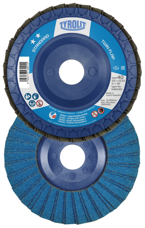 STANDARD TWINFLAP flap discs | TYROLIT
