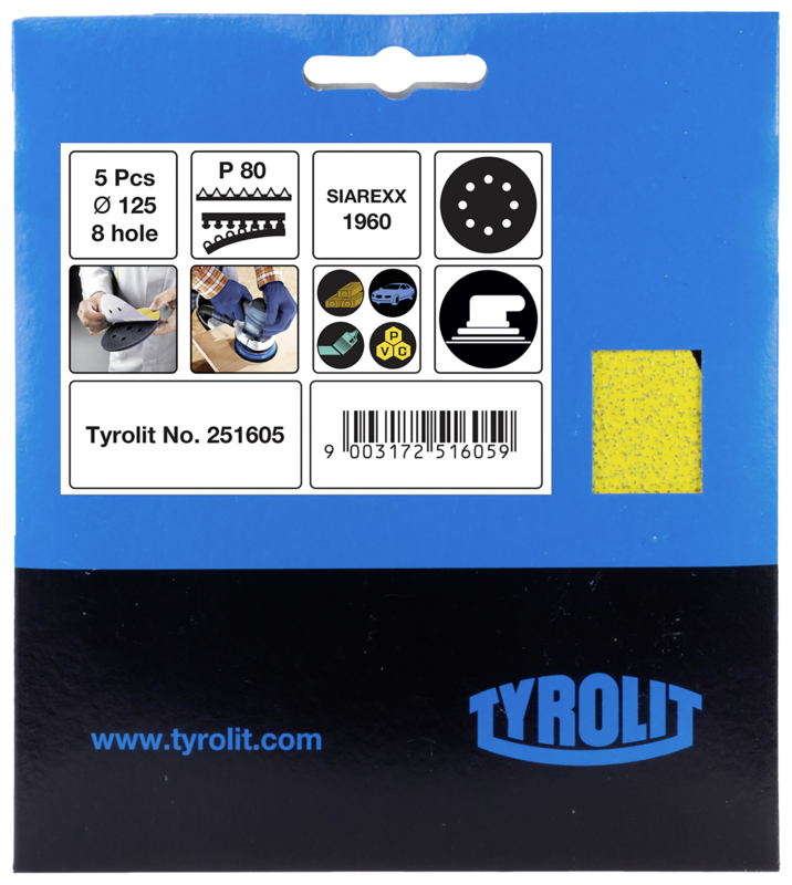 Velcro disc dual sander Siarexx 1960 H8 | TYROLIT